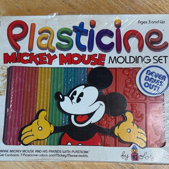 Colorforms | Toys | Plasticine Vintage Mickey Mouse Molding Set By ...